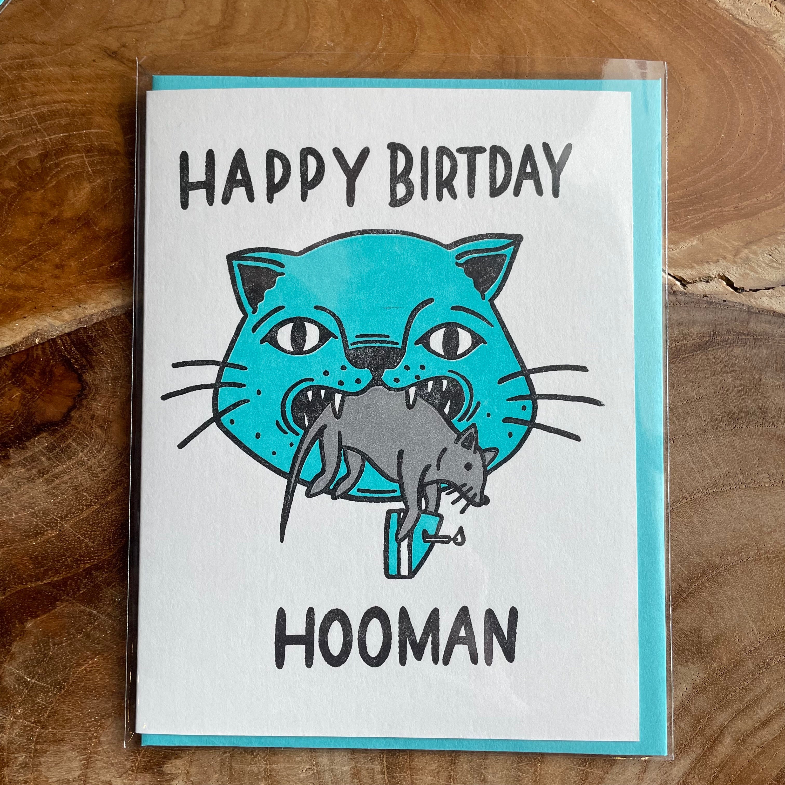 Birthday Card-Happy Birthday Hooman | Gifted
