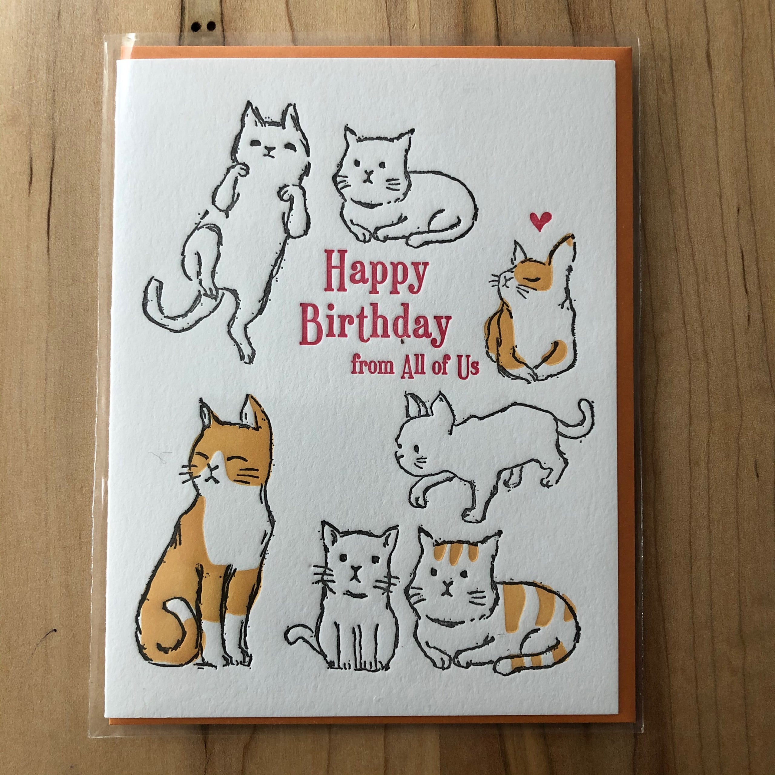 Birthday Card-Happy Birthday from All of Us-Cats | Gifted