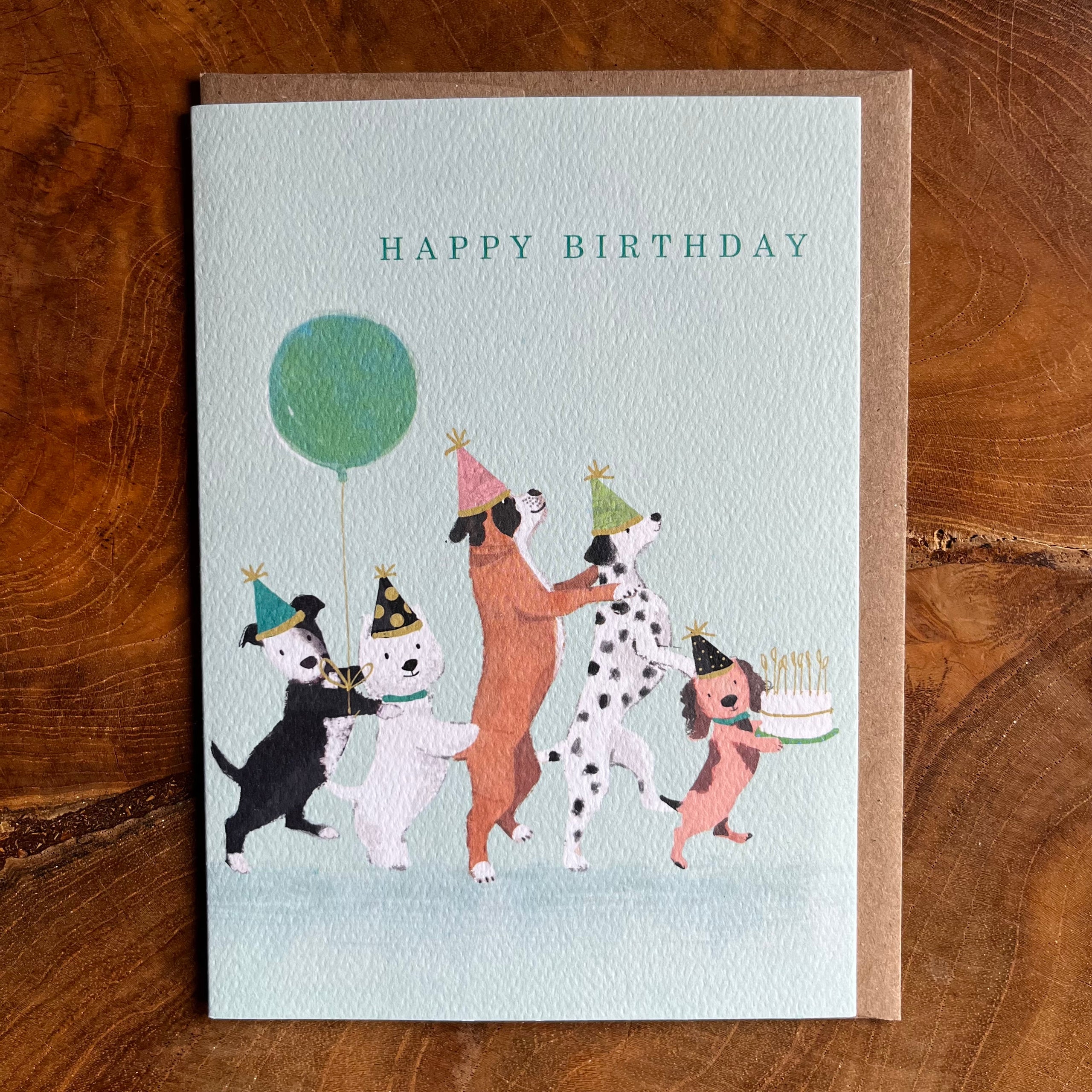 Birthday Card-Happy Birthday-Dog Conga Line | Gifted