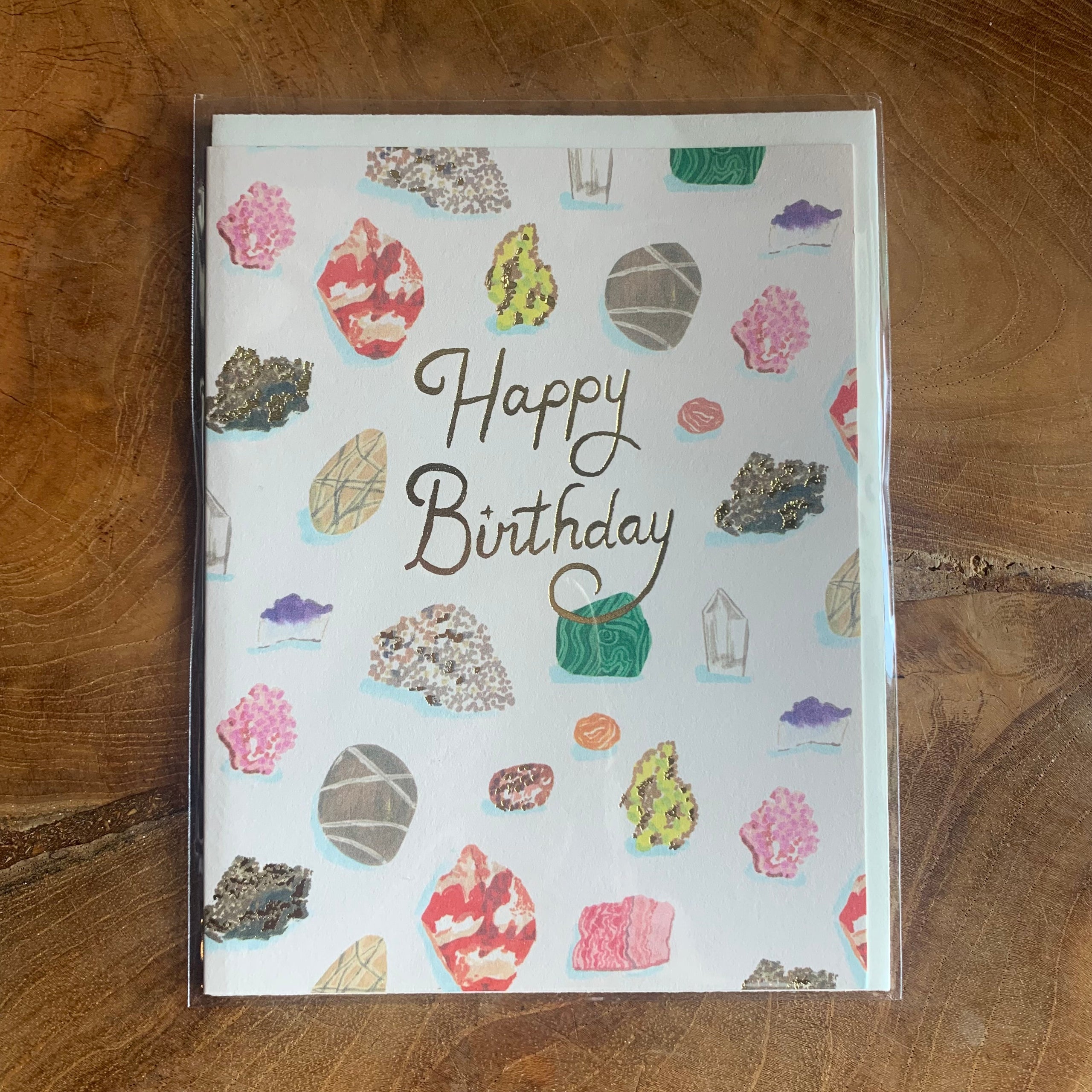 Birthday Card-Happy Birthday-Gem Stones | Gifted
